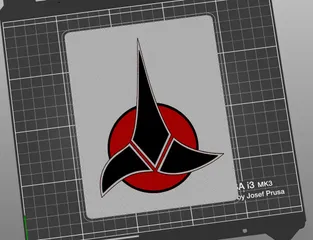 Klingon Badge by Vendicar Decarian | Download free STL model ...