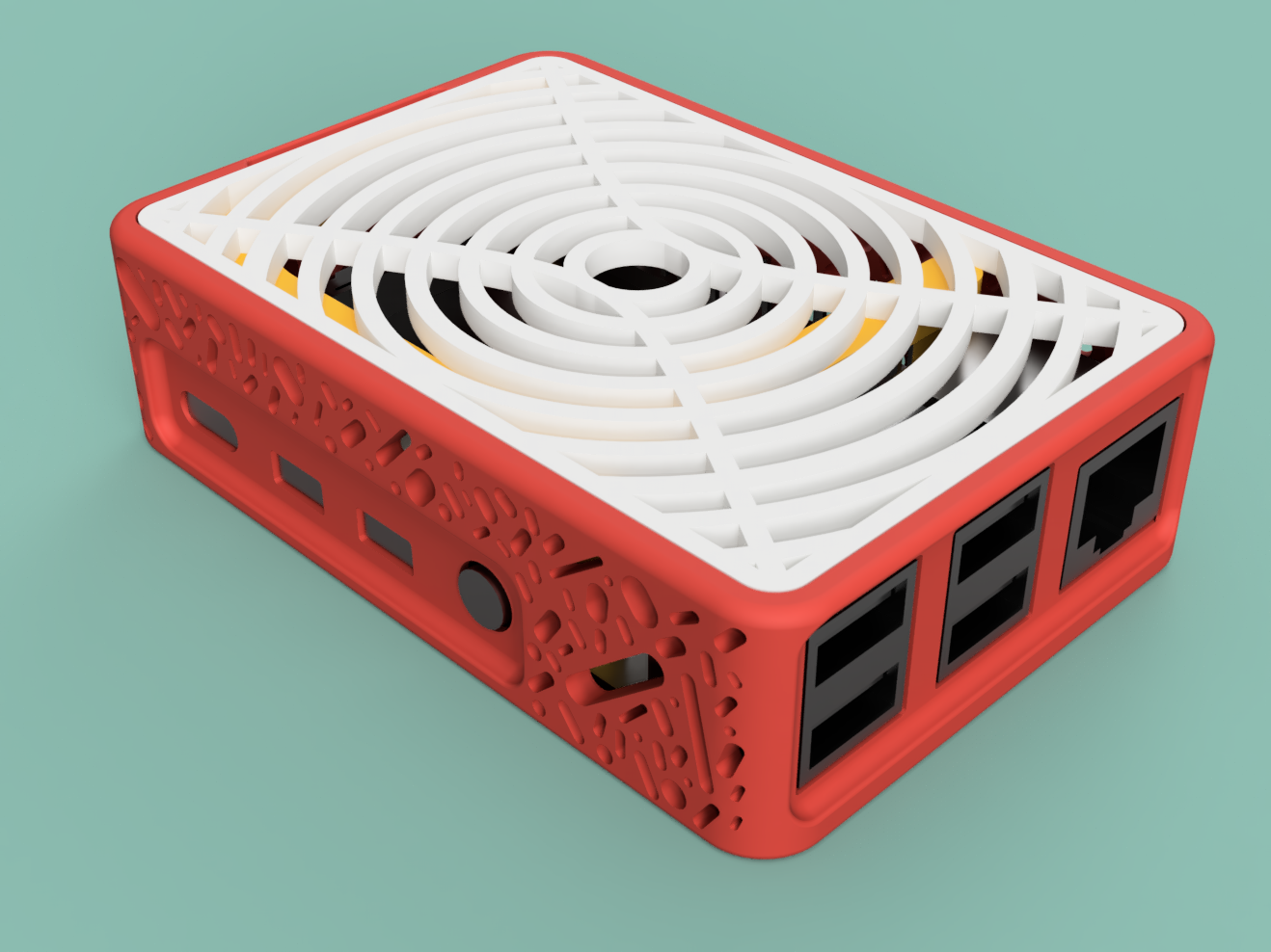 Raspberry Pi 4 case with custom top (about 4-5h print) by Nikolica ...