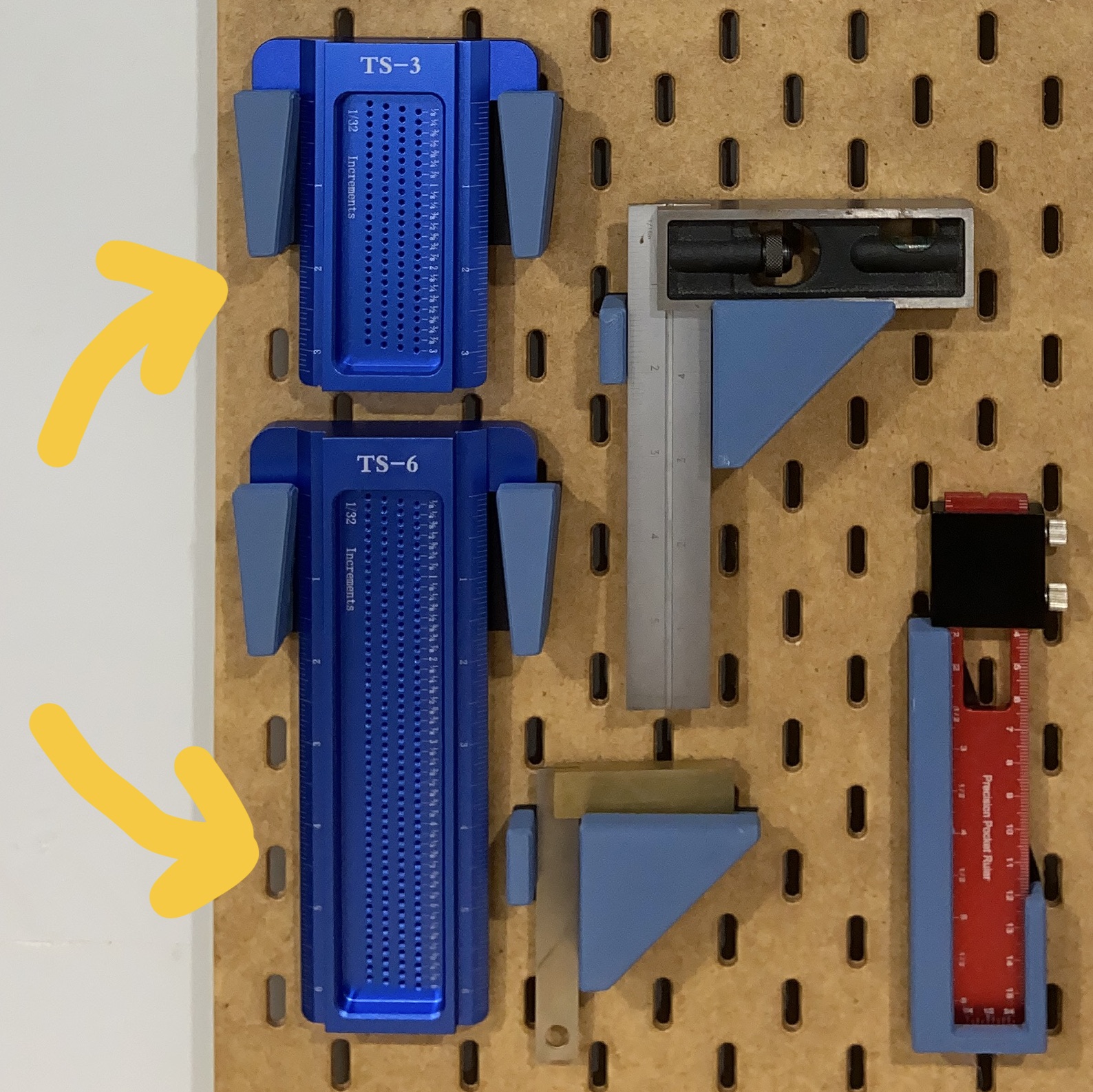 Skadis - Pocket T-Square Holder by ed3d | Download free STL model | Printables.com