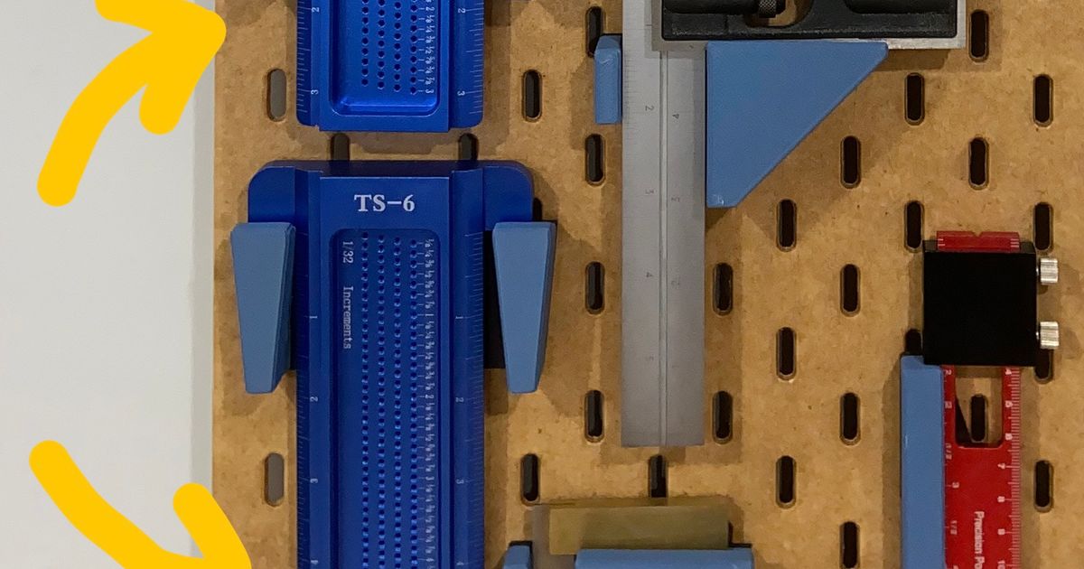 Skadis - Pocket T-Square Holder by ed3d | Download free STL model | Printables.com