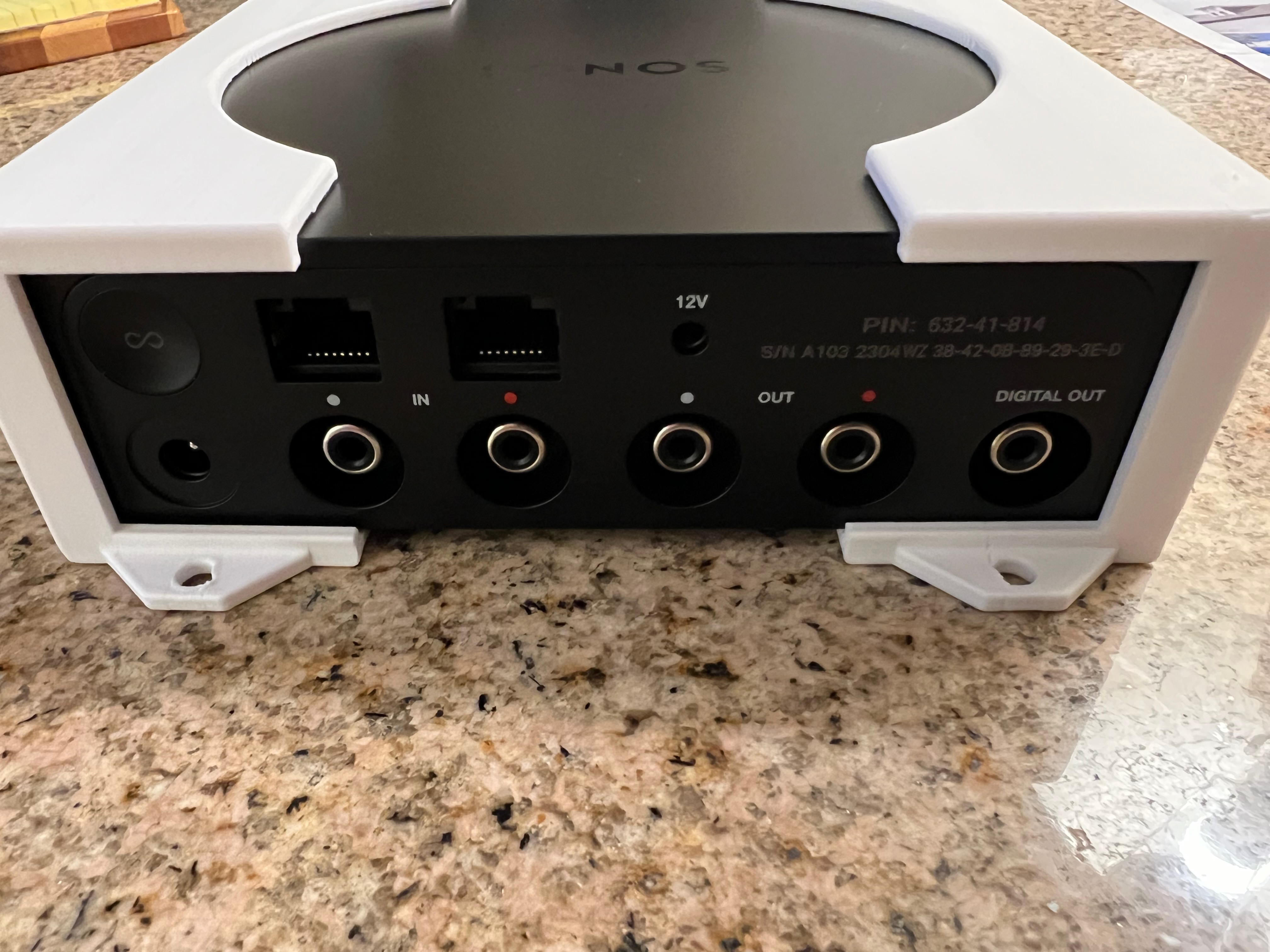 Secure Sonos Port Wall Bracket by bkvargyas | Download free STL model ...