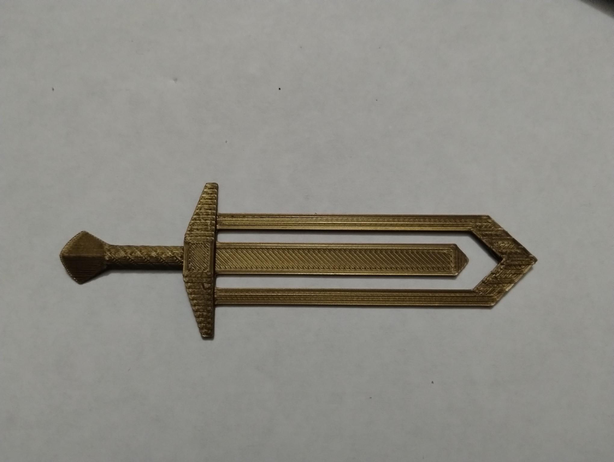 Simple Sword Bookmarks (Updated) by BiggBadaBoom | Download free STL ...