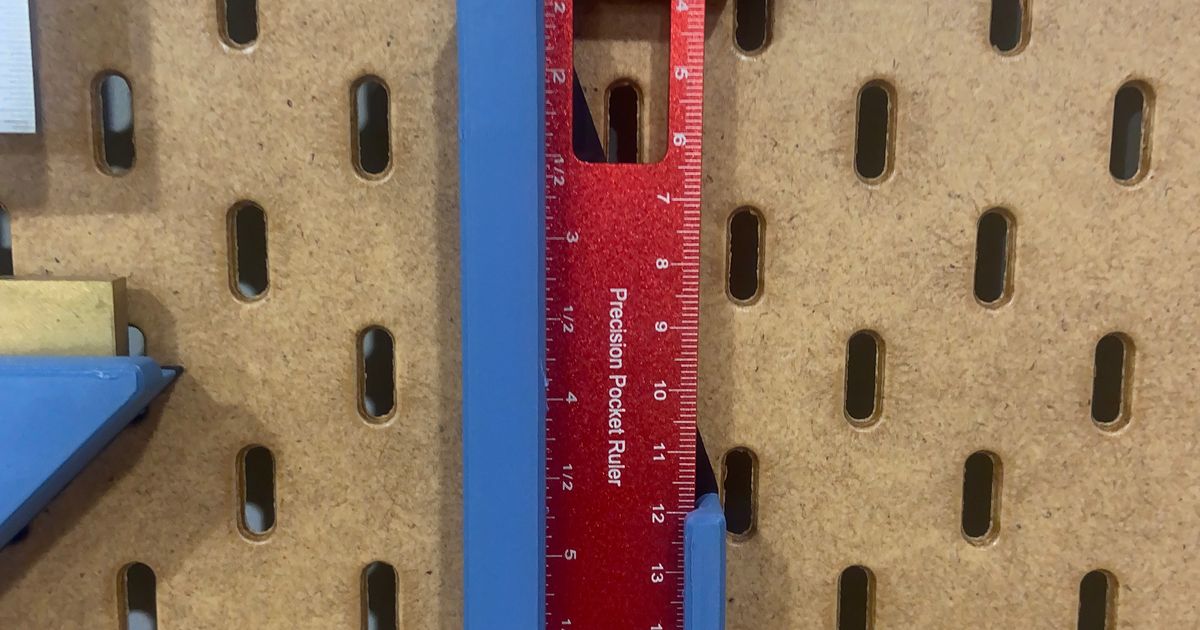 Skadis - Parameterized Ruler Holder by ed3d | Download free STL model ...