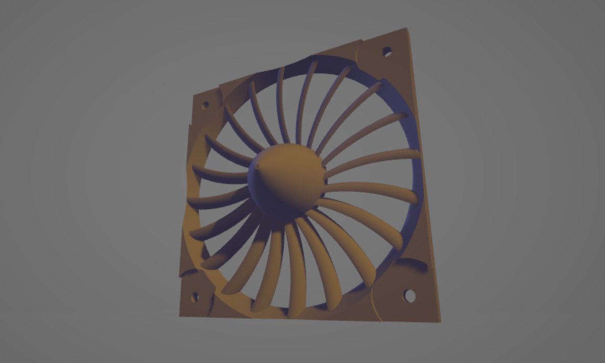 FAN GRILL by Helge Brigado | Download free STL model | Printables.com