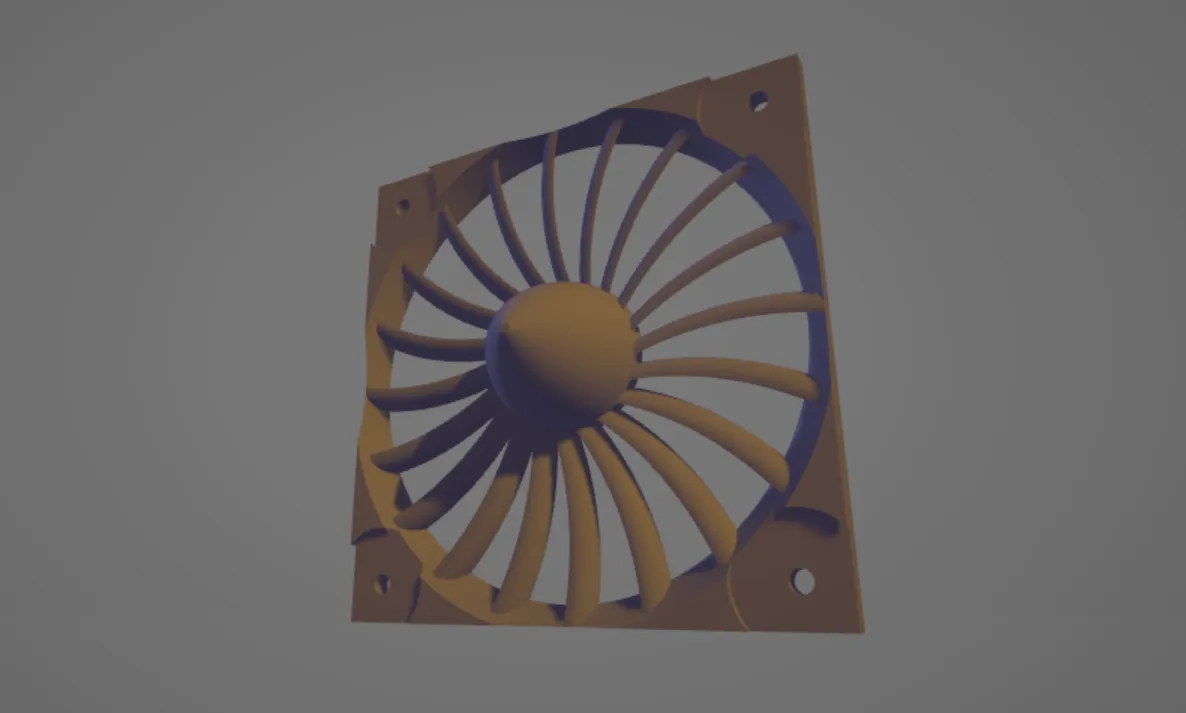 FAN GRILL by Helge Brigado | Download free STL model | Printables.com