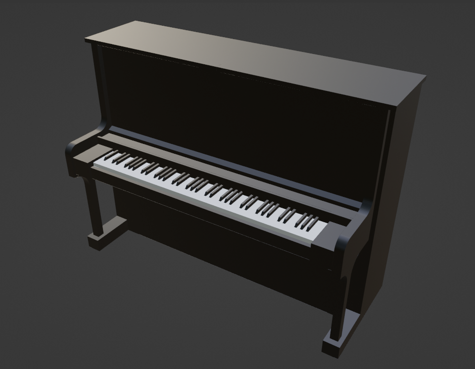 Piano 3 pieces by Aidan Hartry | Download free STL model | Printables.com