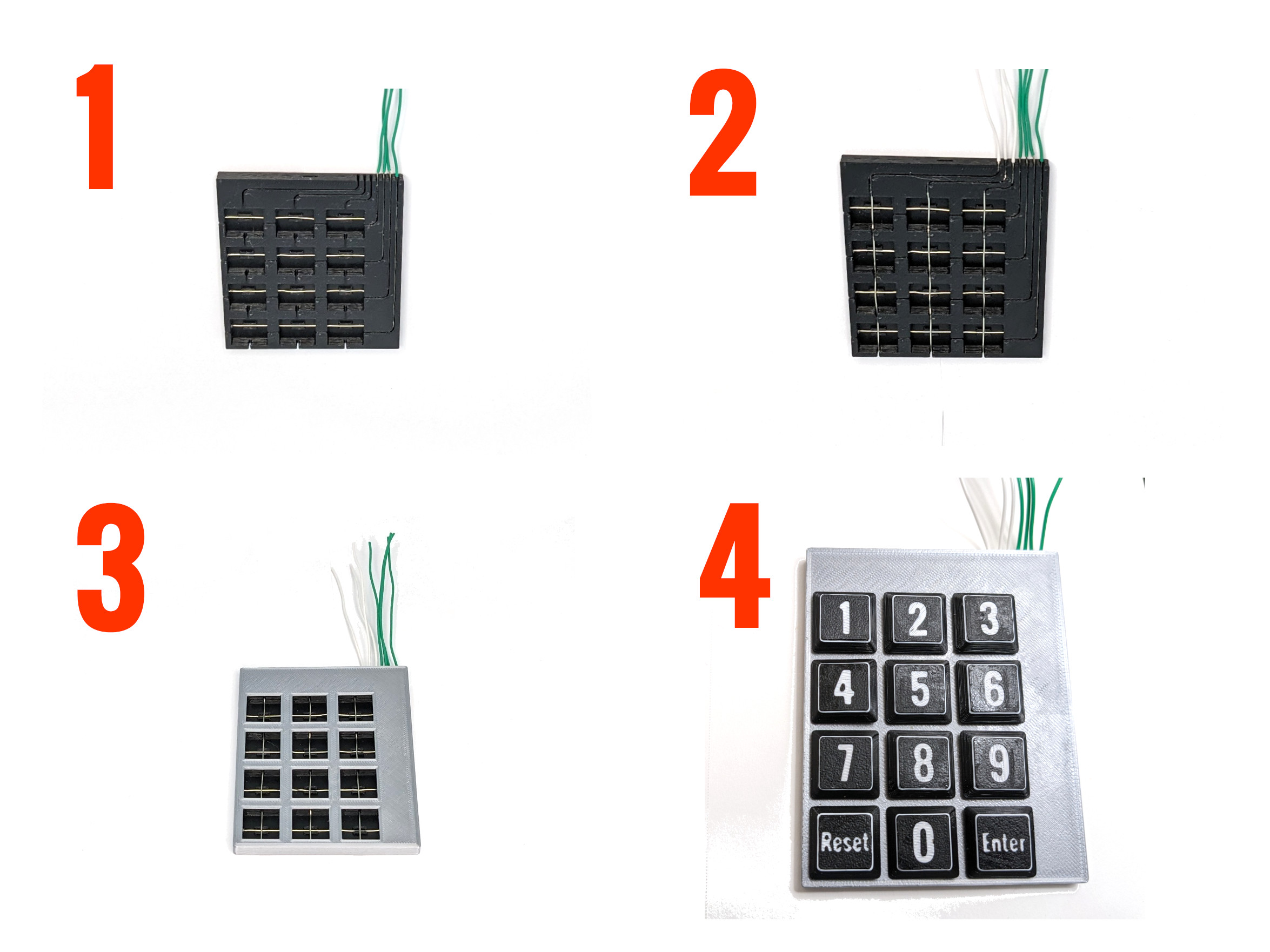 Another Parametric Matrix Keypad by Steve DeGroof | Download free STL model | Printables.com