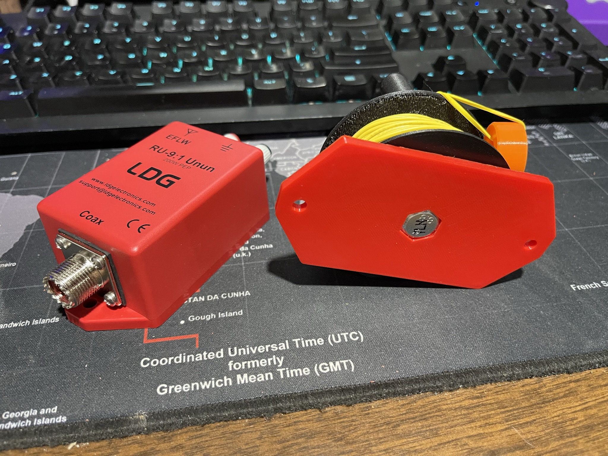 Unun/Balun wire antenna spool and crank by JammerX19 | Download free ...