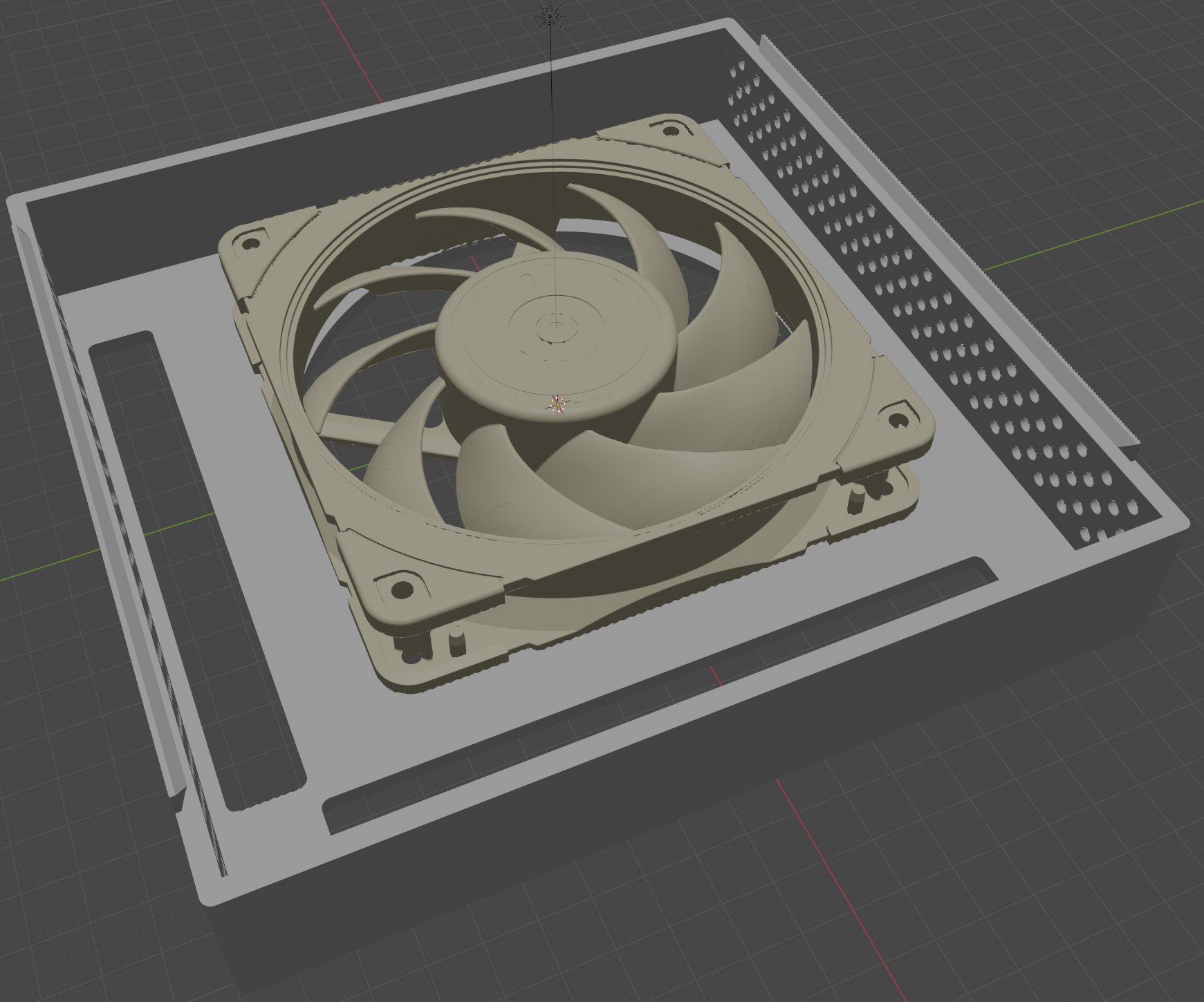 120mm fan stage for EXPANDABLE STACKING MINI-ITX SFF PC CASE by alex ...