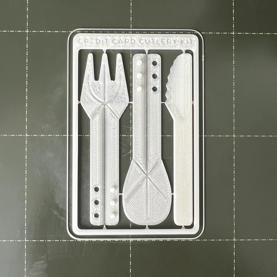 Credit Card Cutlery Kit by Asphalt3D | Download free STL model ...