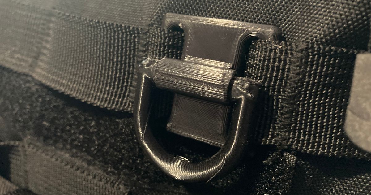 Molle clip with D-ring by 3D Ideation | Download free STL model ...