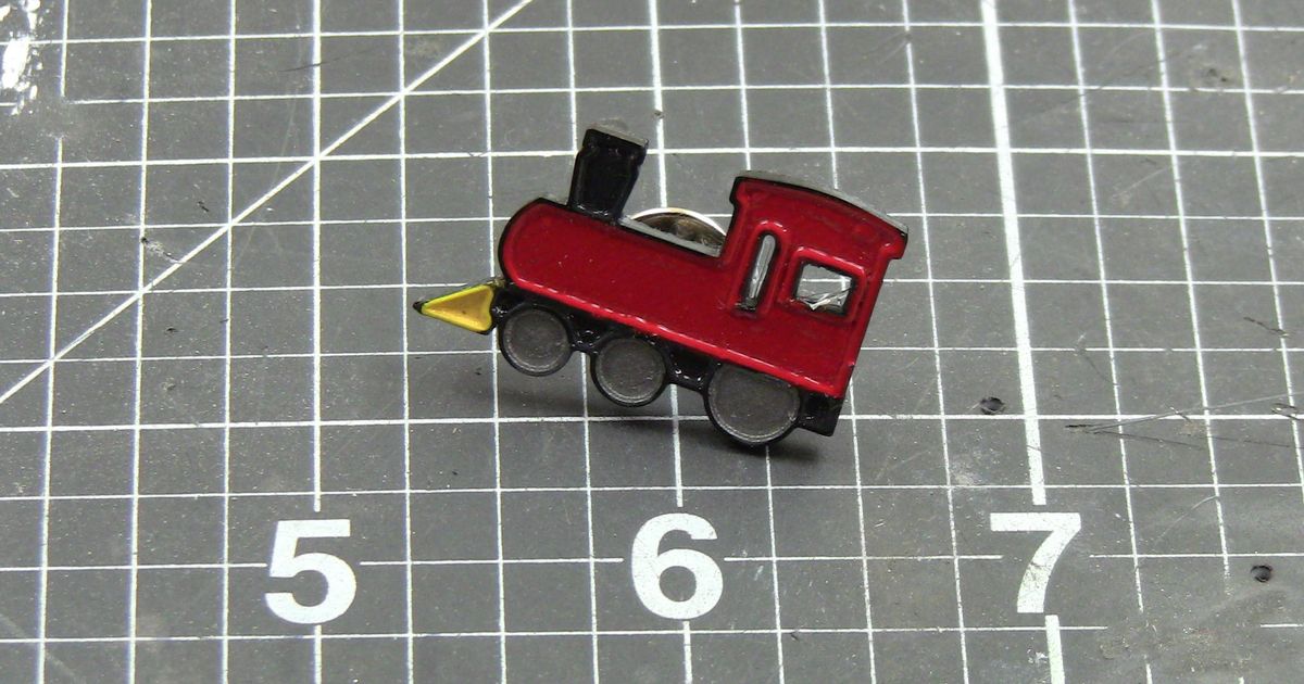 Train Enamel pin by Nick Tailor | Download free STL model | Printables.com