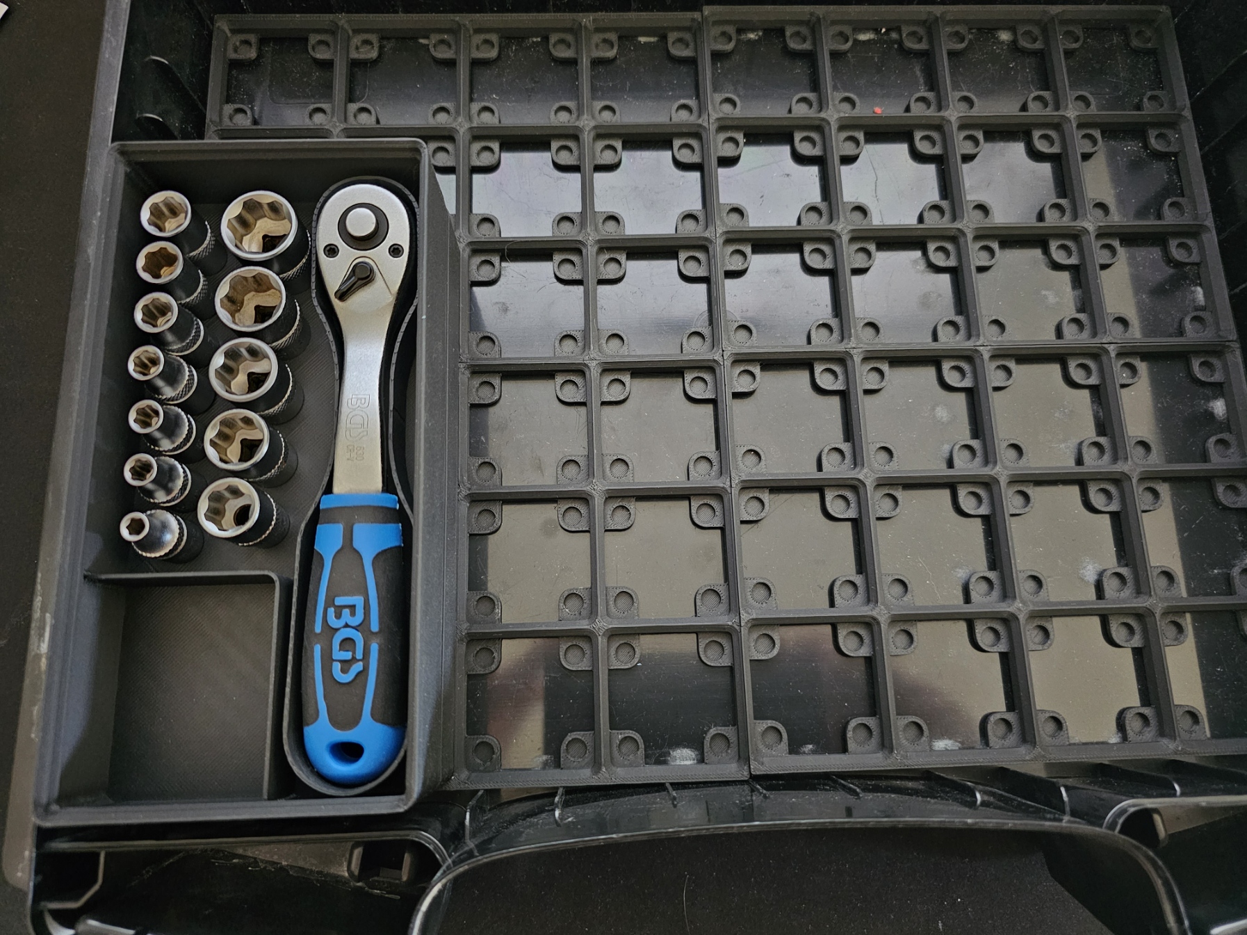 BGS 1/4 Socket Set Gridfinity iBoxx by Dennis | Download free STL model ...