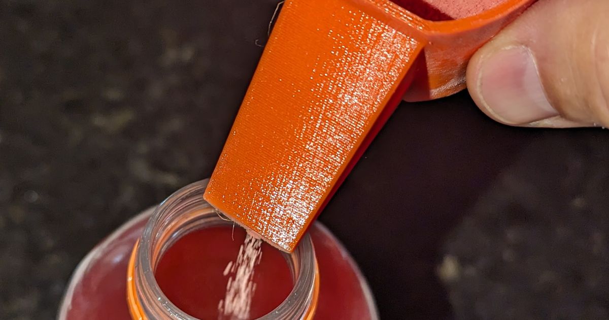 Powder Scoop Funnel by TK_bit_twiddler | Download free STL model ...