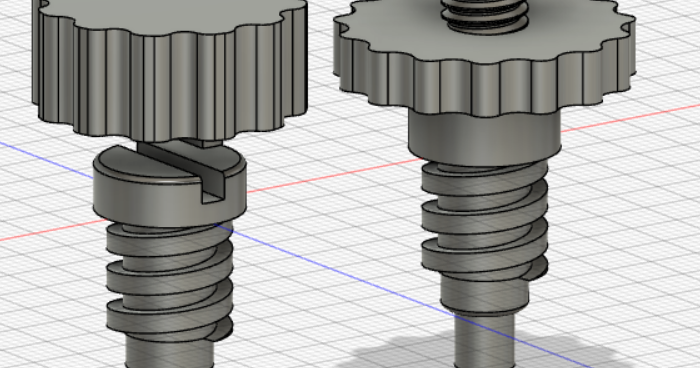 3D printed screw for "JOB" beach wheelchair by city17 | Download free ...