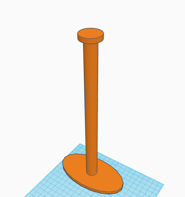 Simple Paper Towel Stand/Holder by HappyLama40 | Download free STL ...