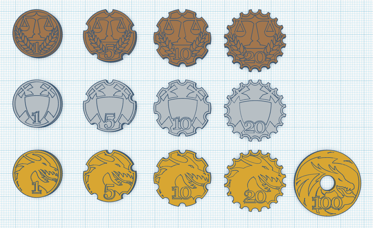 RPG Coins por paulhermany | Descargar modelo STL gratuito | Printables.com