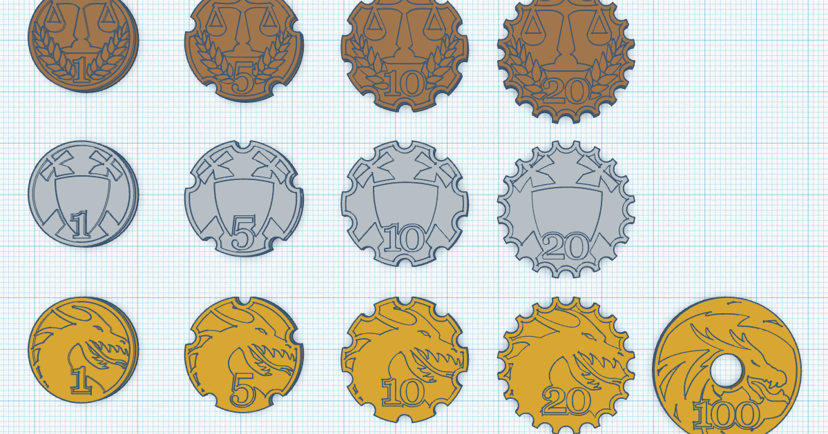 RPG Coins por paulhermany | Descargar modelo STL gratuito | Printables.com