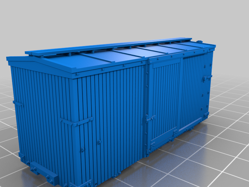 HOn30 18' boxcar. by Chris Schmuck | Download free STL model ...
