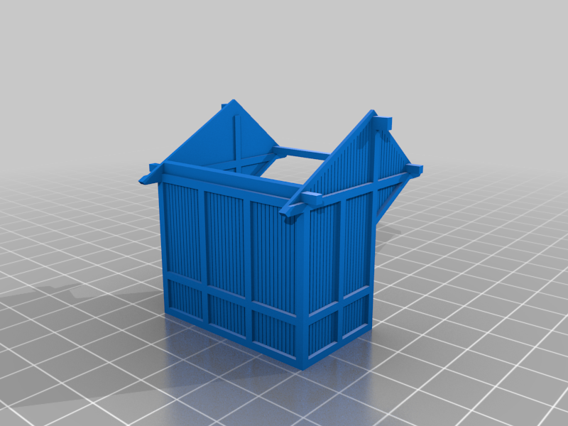 HO scale PRR type shelter by Chris Schmuck | Download free STL model ...