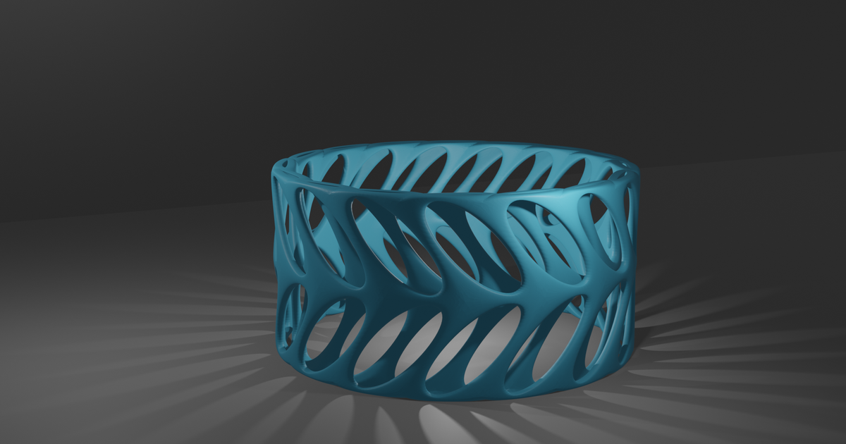 Wireframe Rings by Claptomancy | Download free STL model | Printables.com