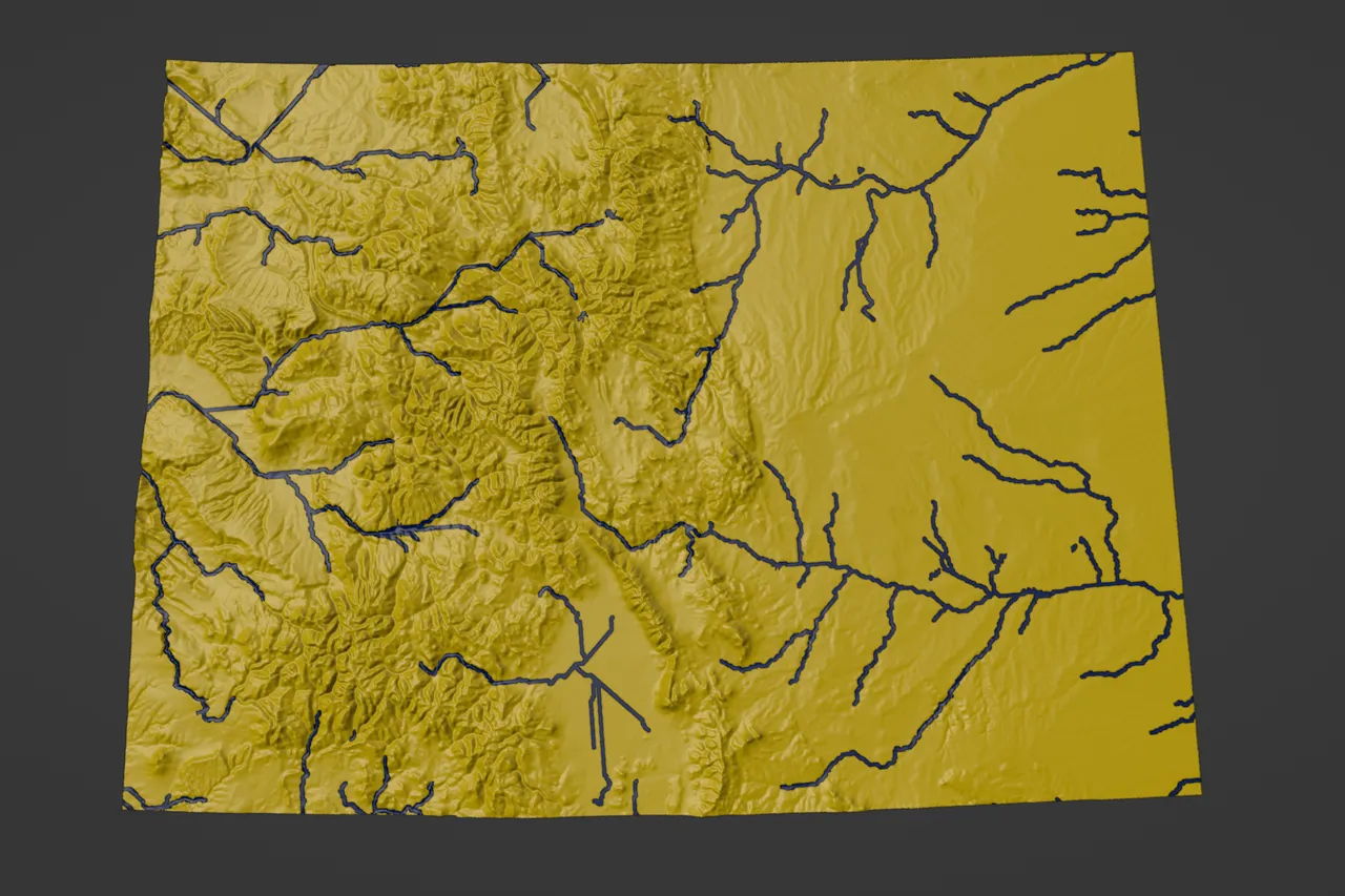 Topographic Map Colorado
