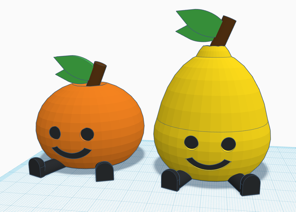 Happy Lil' Fruits by DuesFalchion | Download free STL model ...