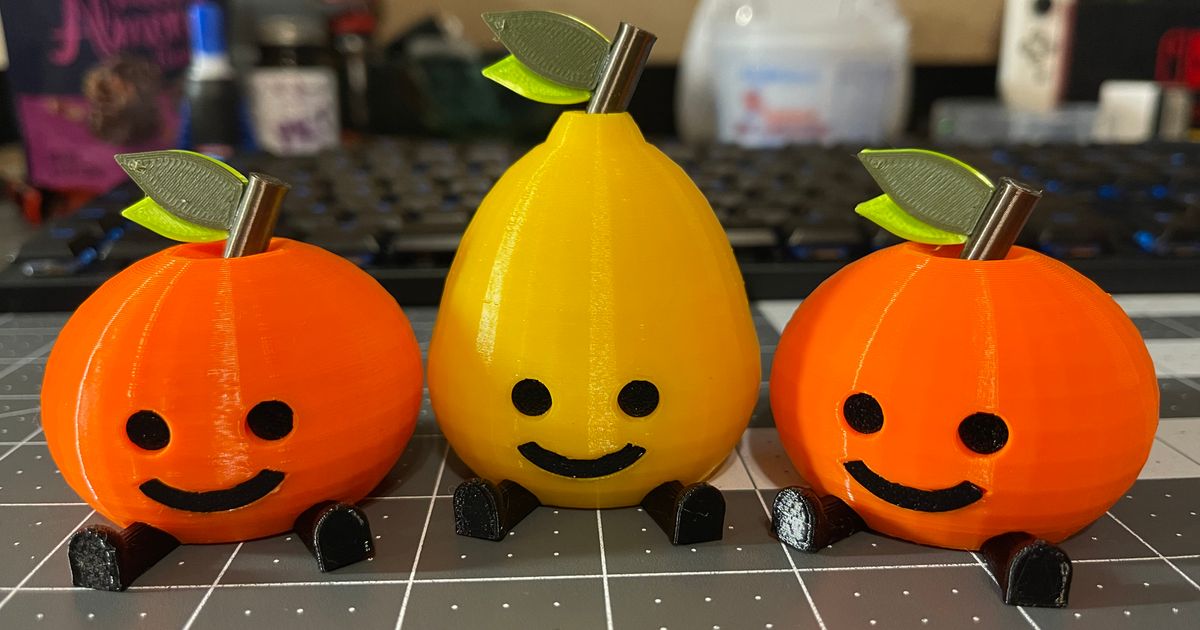 Happy Lil' Fruits by DuesFalchion | Download free STL model ...