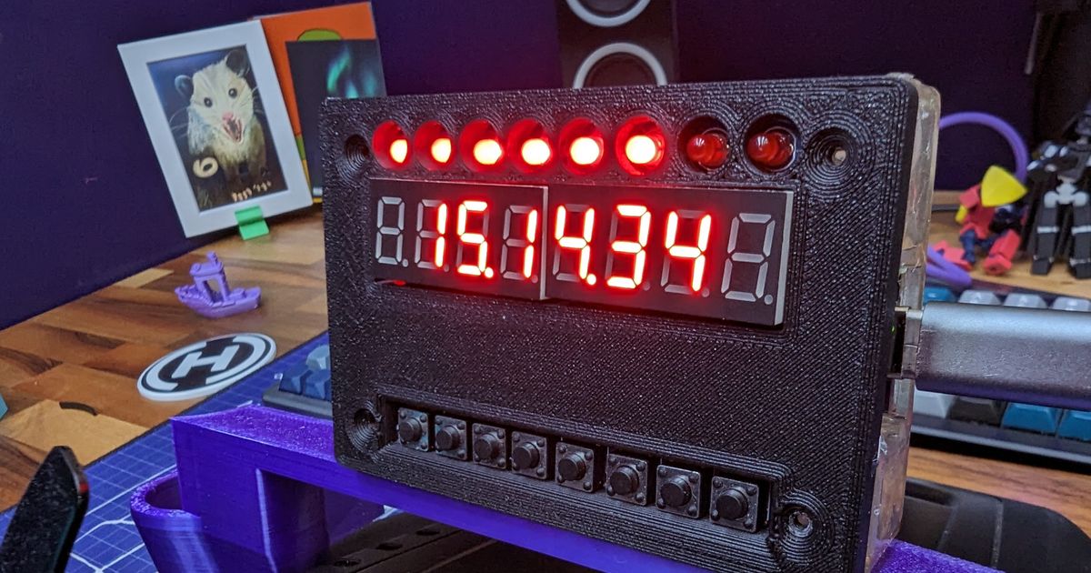 Tm1638 Enclosure For Logitech Sim Racing Dash Display By Jjshankles