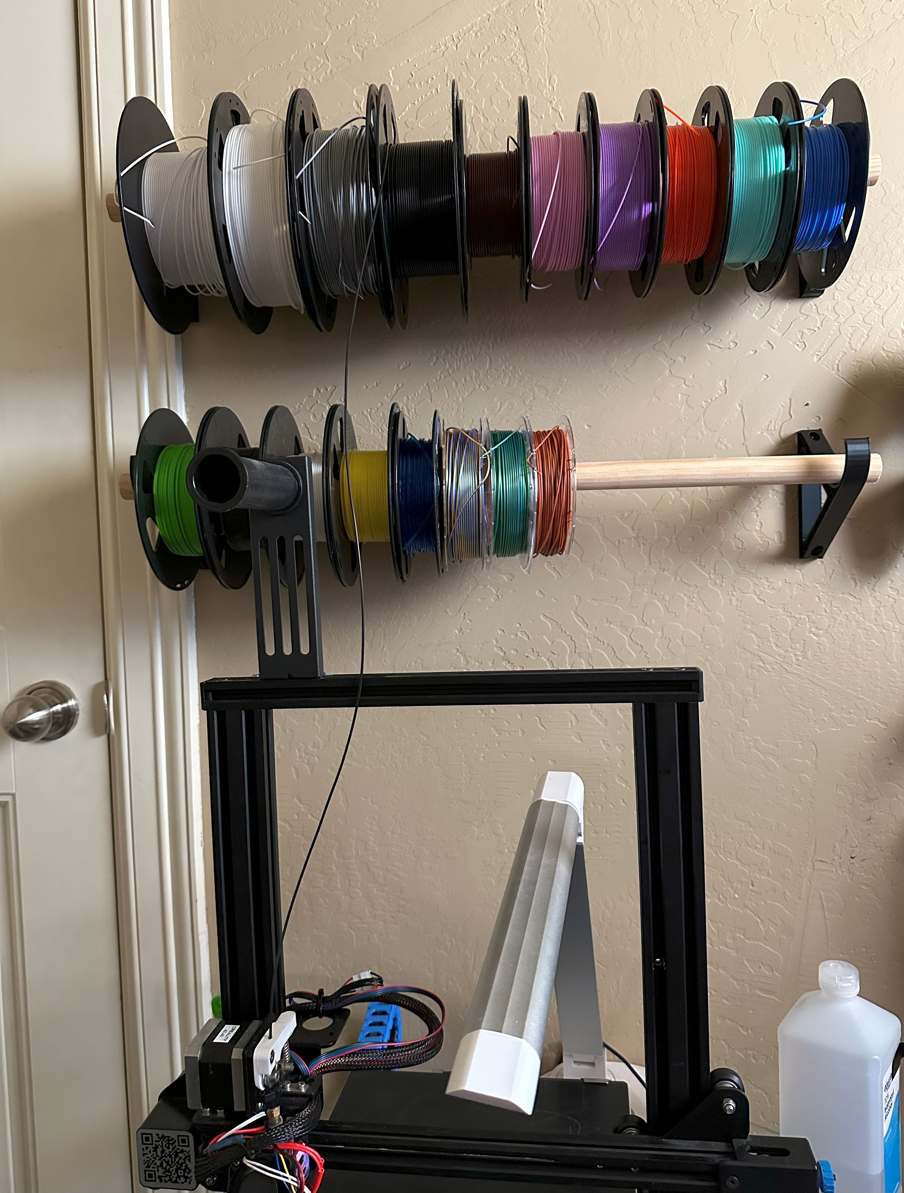 Filament Spool Rack by dcook | Download free STL model | Printables.com
