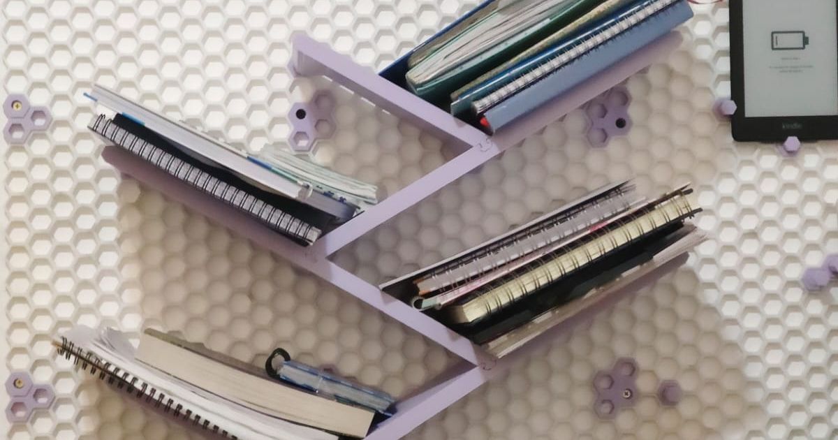 Modular Bookshelf - Honeycomb wall storage by LaPicardía | Download ...