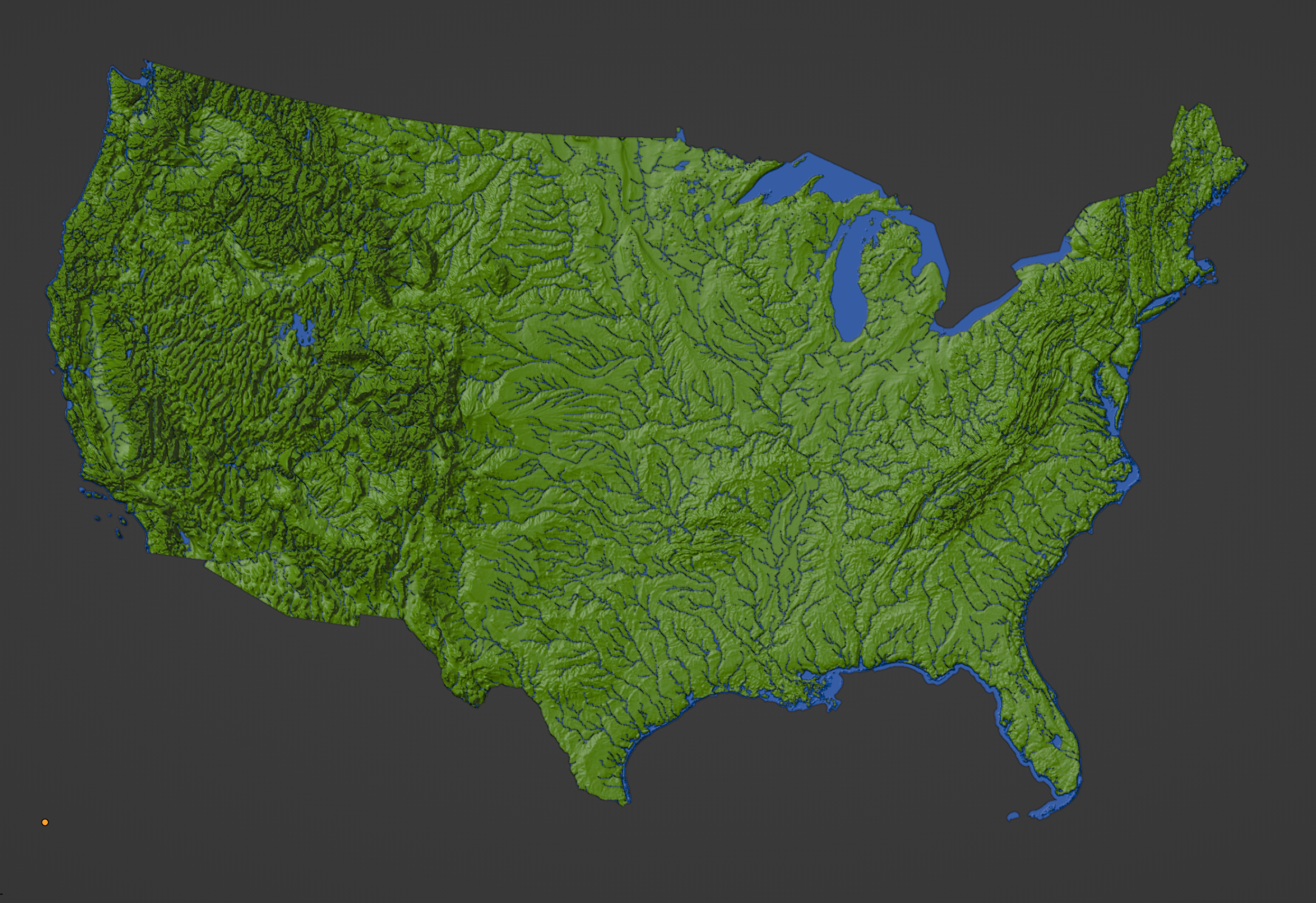 Us Elevation Map