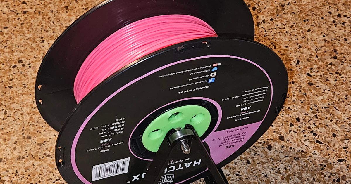 Simple Printed A-Frame Filament Spool Support by ray of sunshine ...