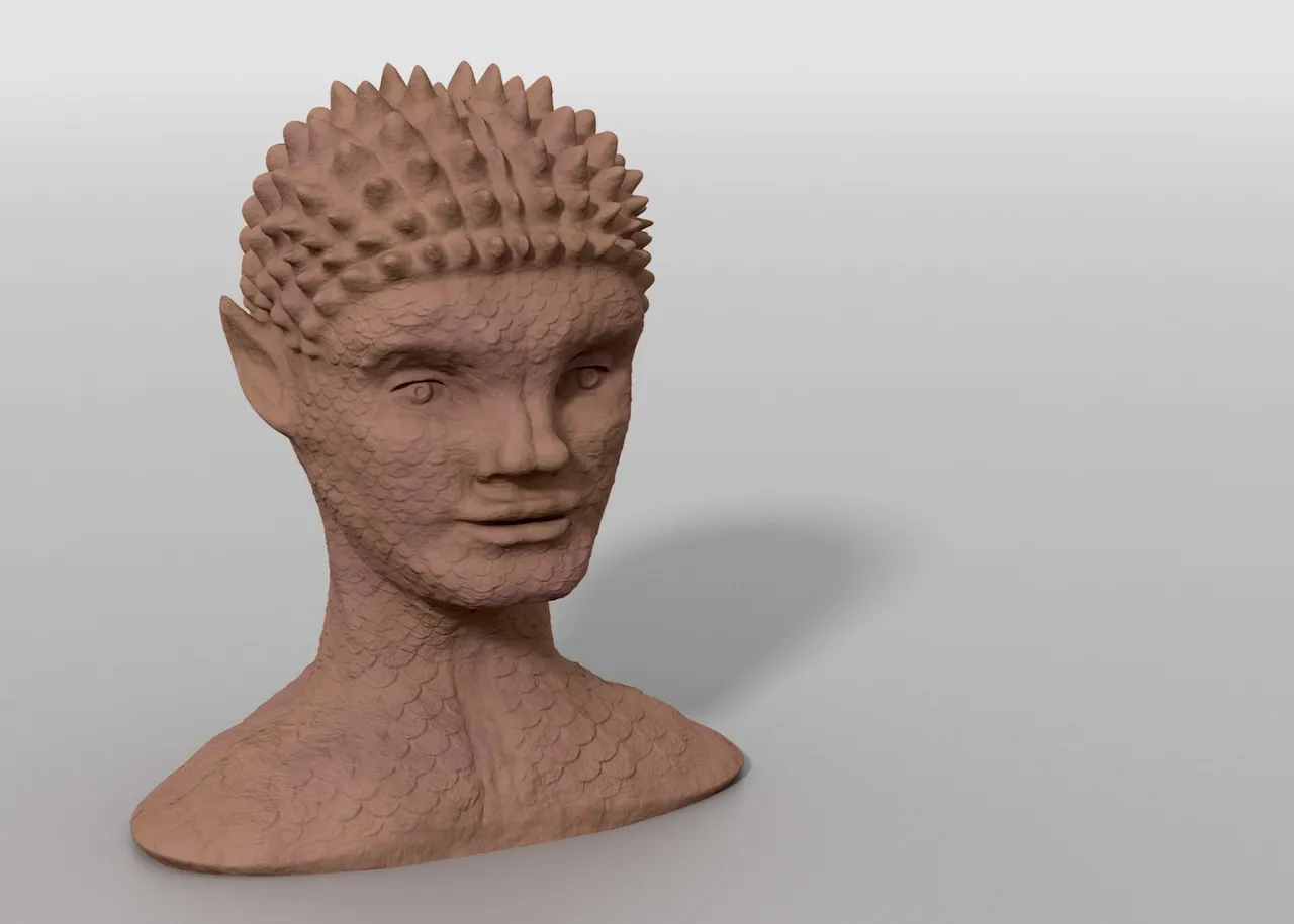 Alien Human Mutant - scale texture by SteedMaker | Download free STL ...