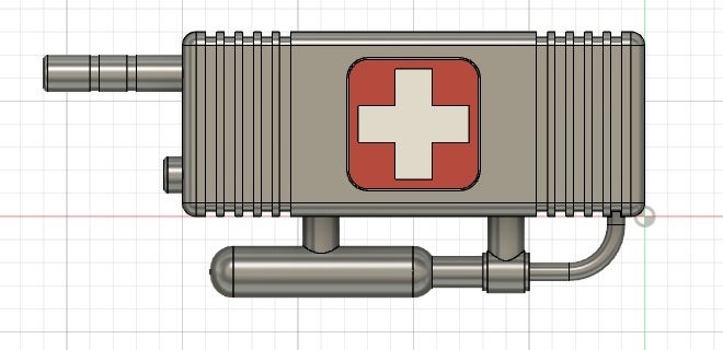 Picatinny Medical Dart Shooter from Killing Floor 1 (MP7M) by Udo's 3D ...