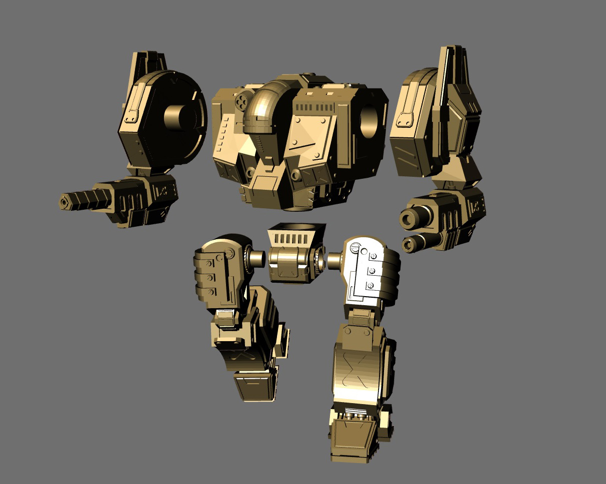 MW4 Templar Battletech Miniature by BobertmaX | Download free STL model ...