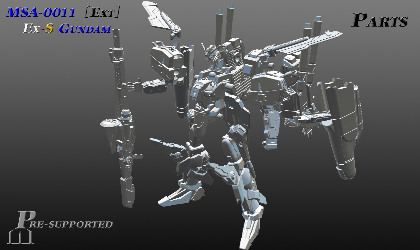 MSA-0011 [Ext] Ex-S Gundam [Artifact Scale] [Free] by BobertmaX ...