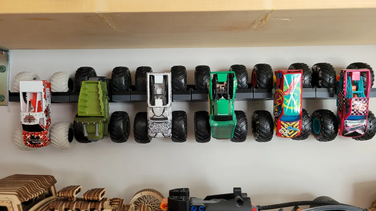 Wall Mount - Monster Trucks HW by Rextruction | Download free STL model ...