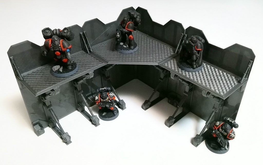 Modular SciFi Outpost - Basic Walls par Udo's 3D World | Téléchargez ...