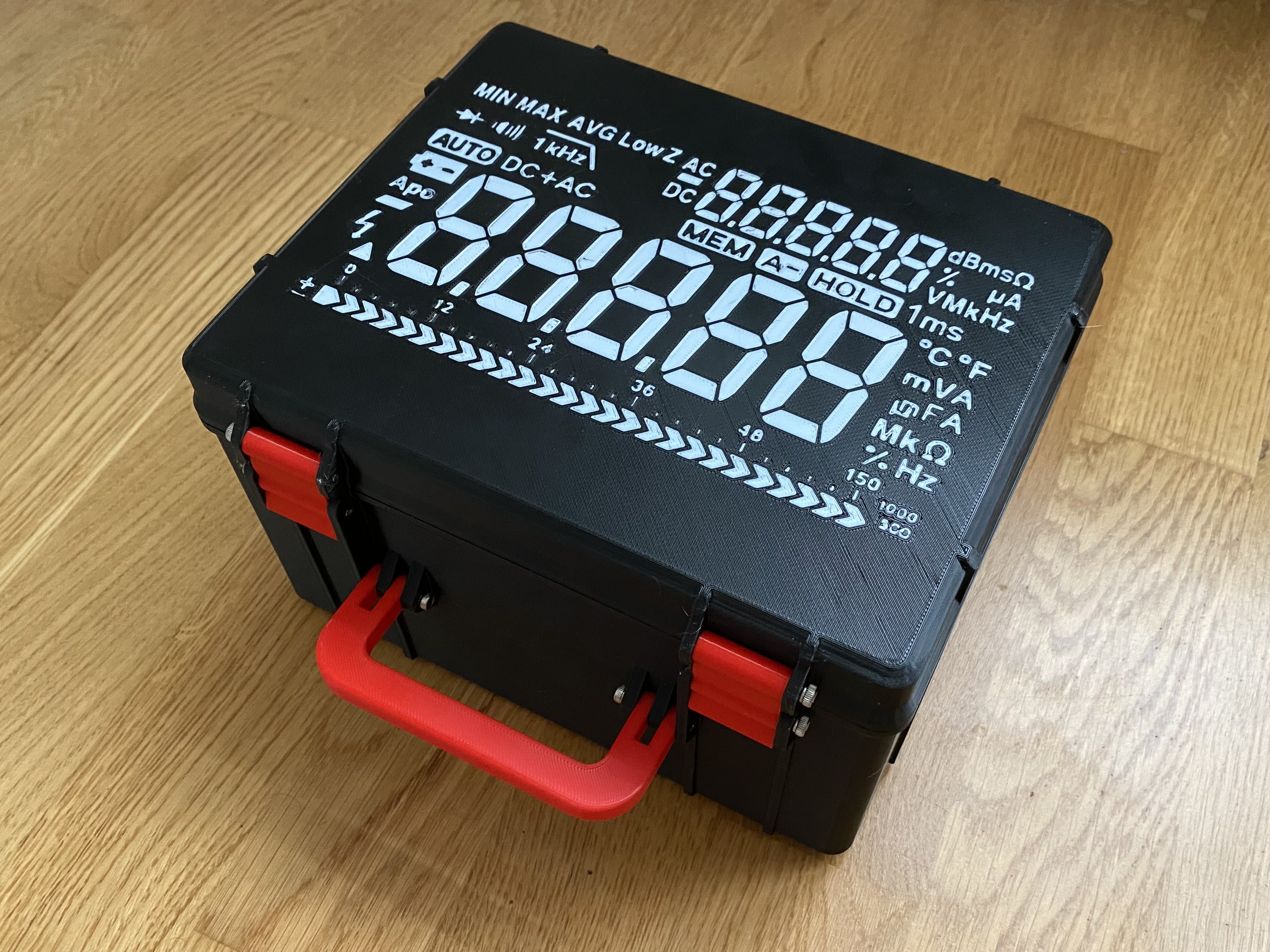 Parametric Rugged Box with Handle EEVBlog 121GW Multimeter Digits ...