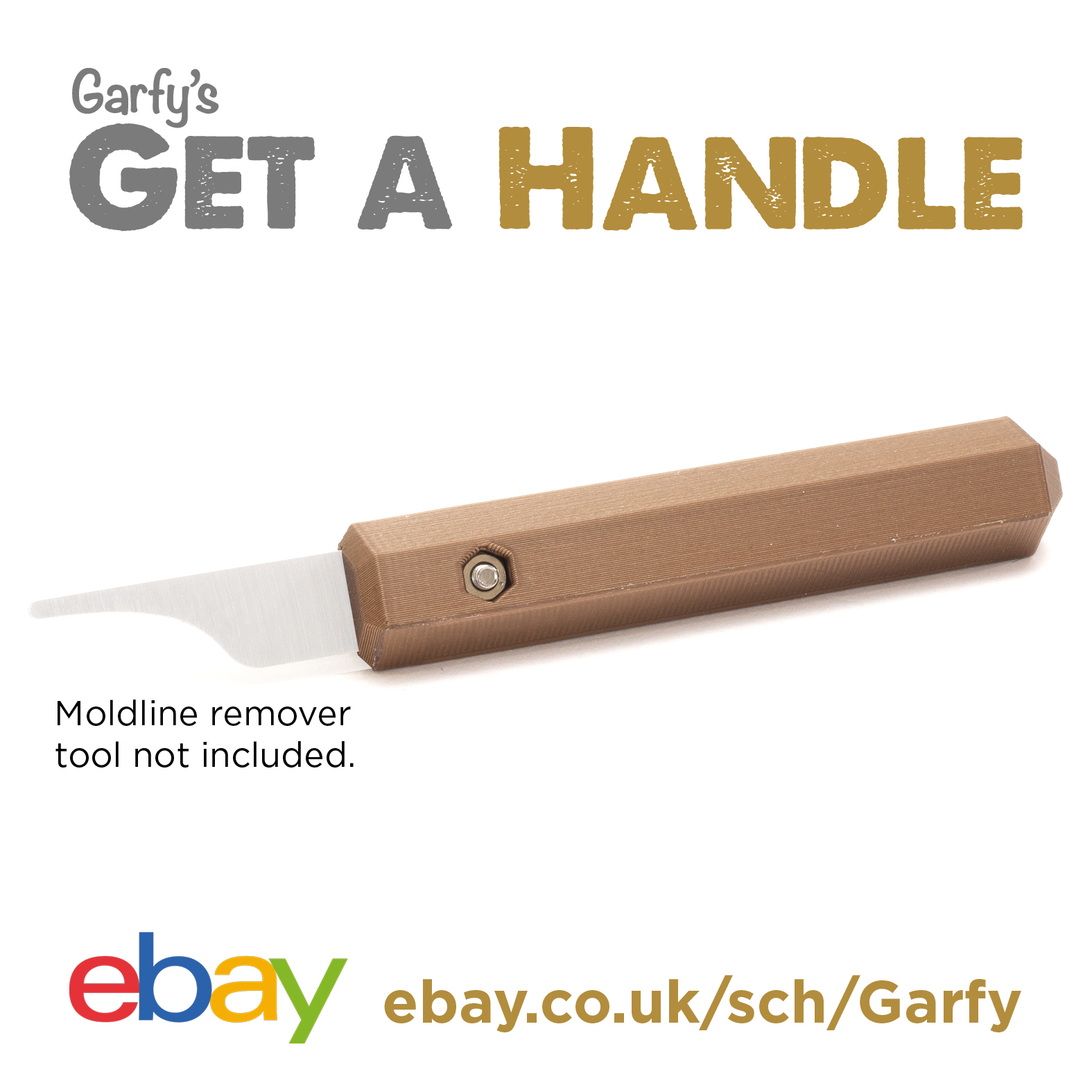 Mouldline scraper handle for GW stubby metal mouldline remover. by ...