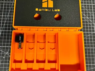 Bambu Part Box Lid with Logo by Michael Bukosky | Download free STL ...