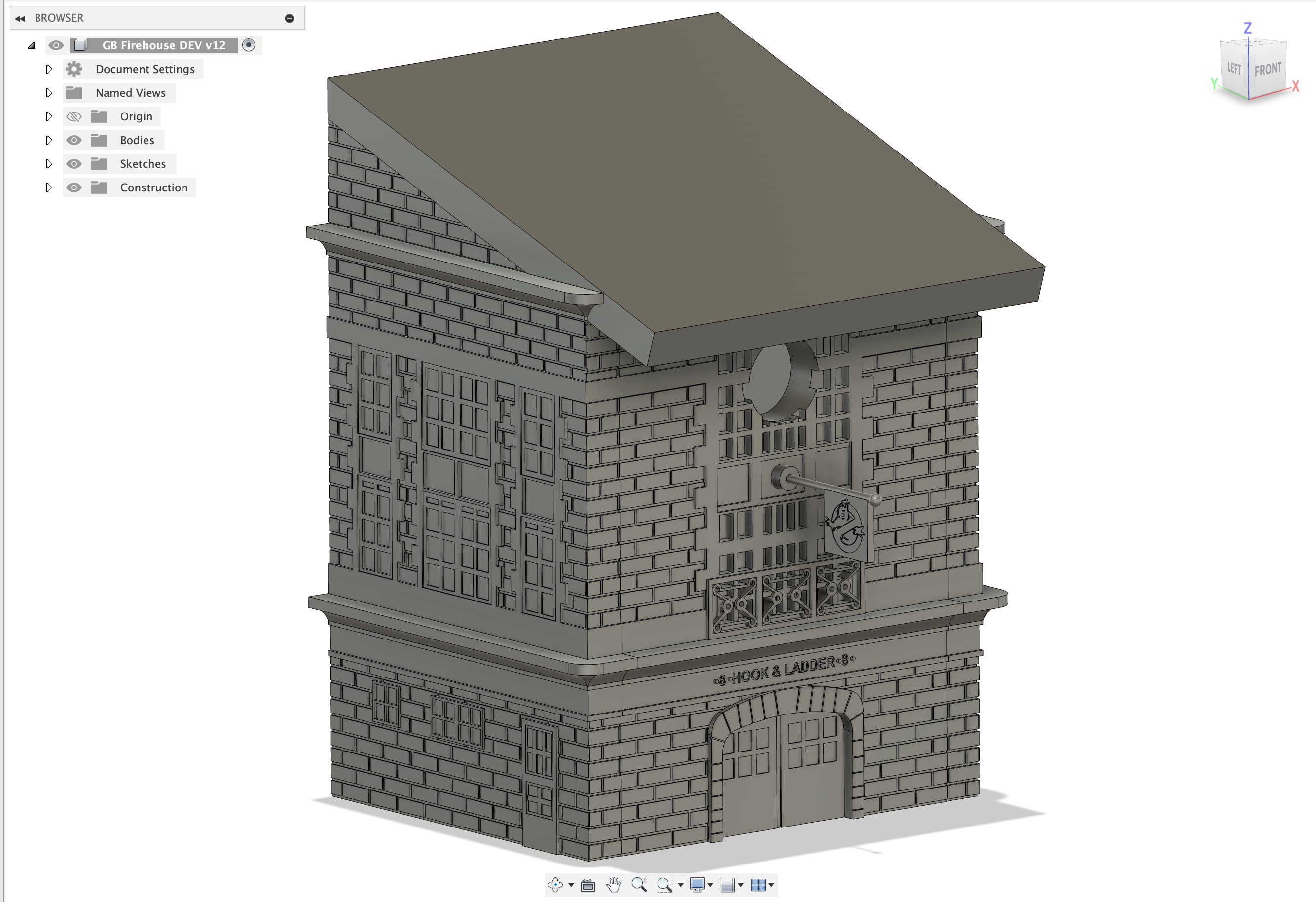 Ghostbusters Firehouse Birdhouse by BenBigBeard | Download free STL ...