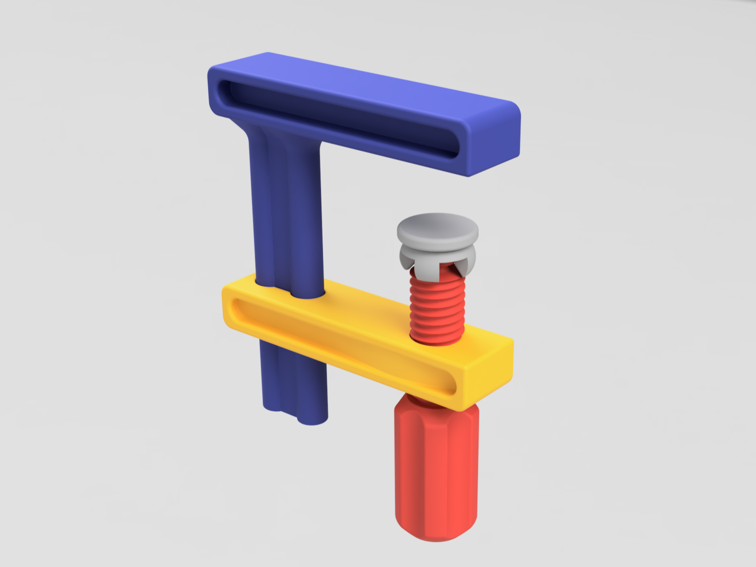 Screw Clamp - Larger + Tweaks by tseven | Download free STL model ...