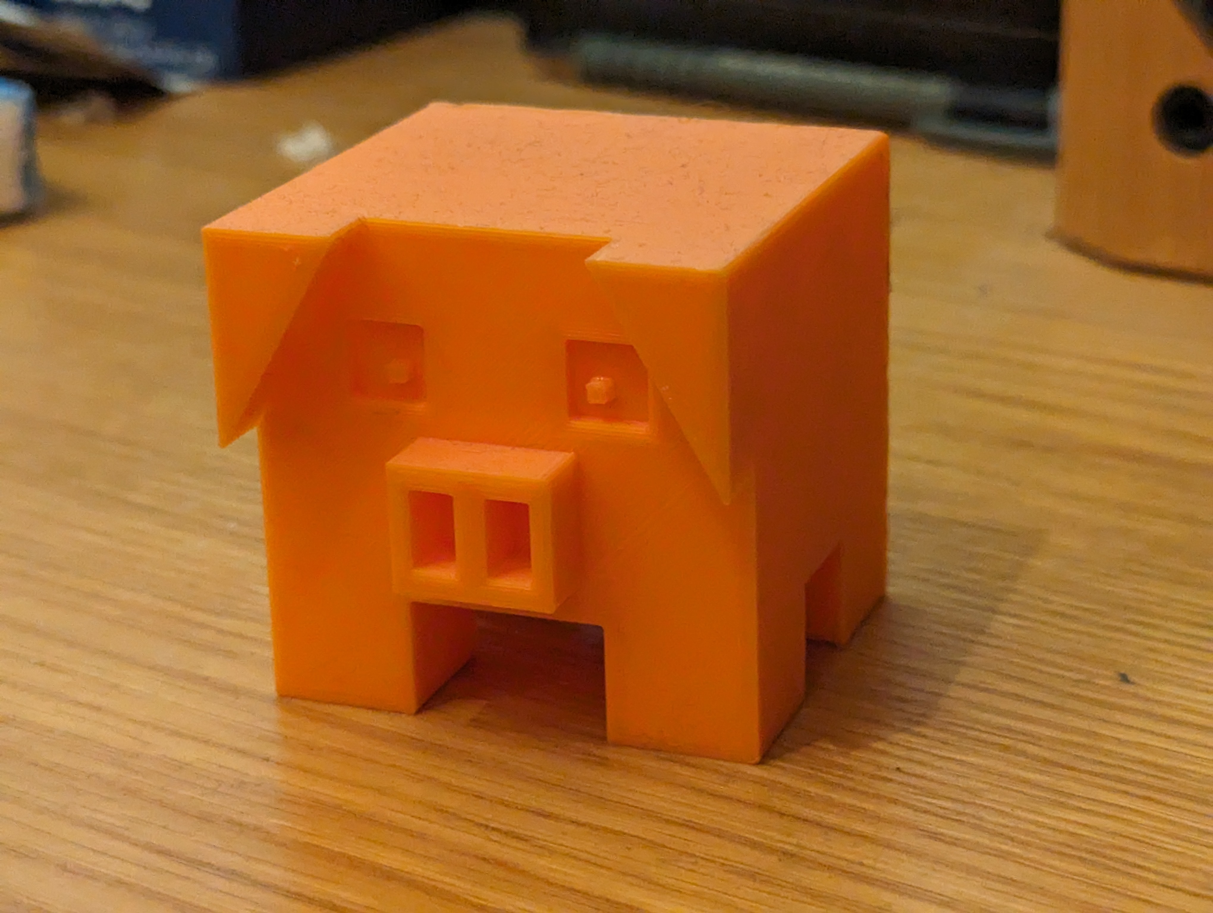Small cube pig model by tobywhiting10 | Download free STL model ...