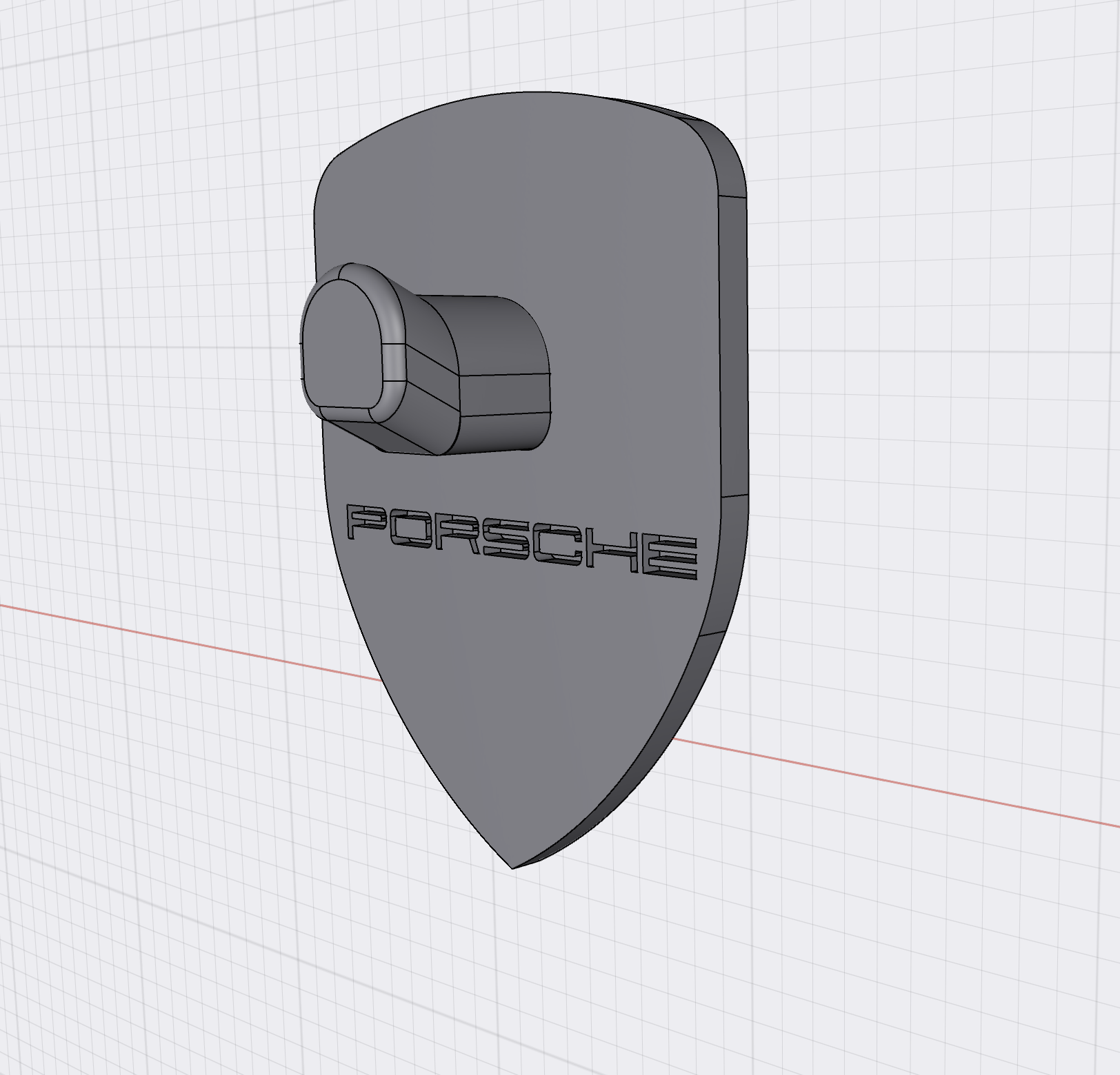 Porsche Key Holder for Wall by TheBlackMonde | Download free STL model ...