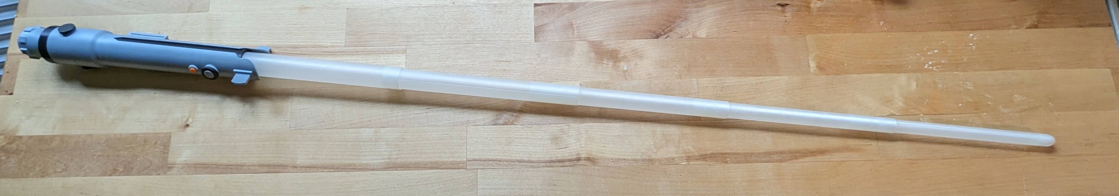 Ahsoka Clone Wars Collapsible Lightsaber by Furysamurai72 | Download ...