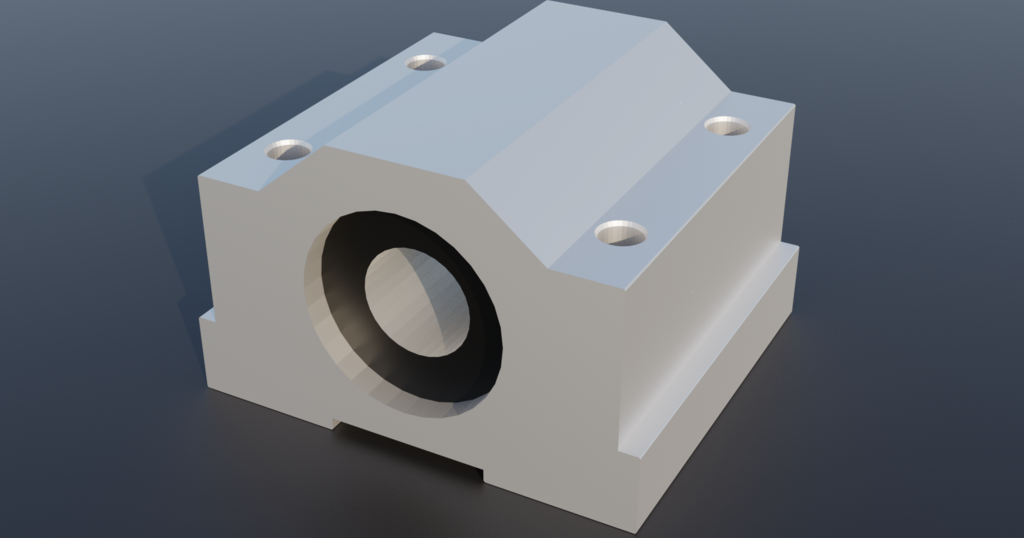 SCU8UU bearing object with exact dimensions by goth2k | Download free ...