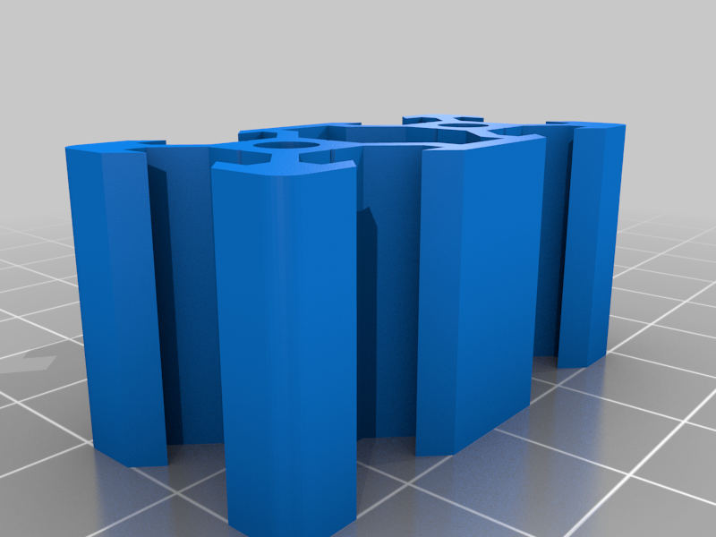 2040 profile object with exact dimensions by goth2k | Download free STL ...