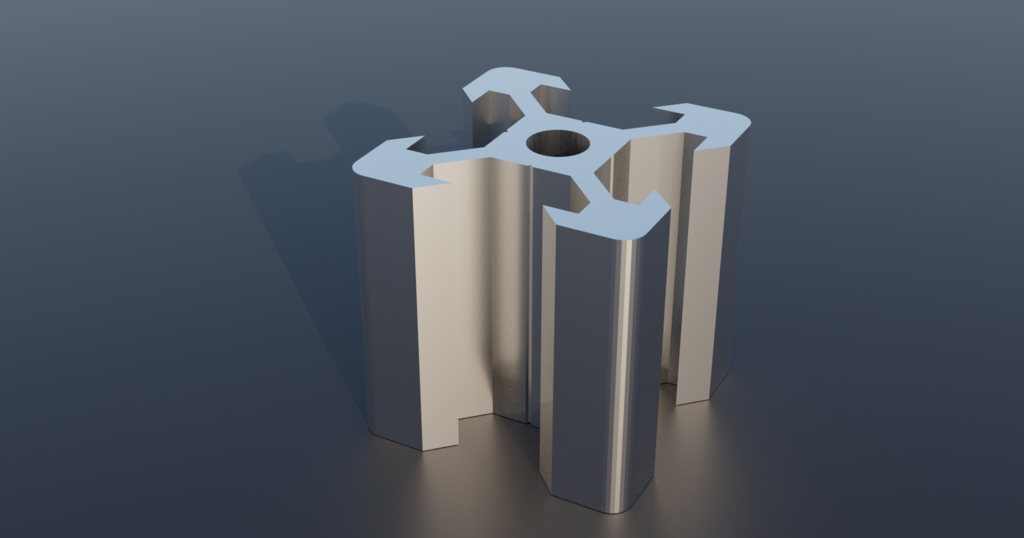 2020 profile object with exact dimensions by goth2k | Download free STL ...